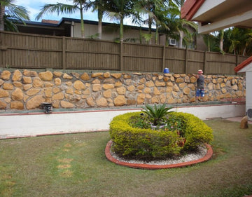 Rock Retaining Walls Case Studies – Hand Placed Bush Rock Retaining ...