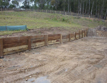 Sleeper and Log Retaining Walls Case Studies – Gold Coast Retaining Walls