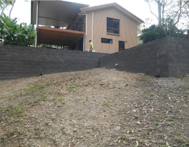 Transformative Vertica Concrete Block Wall Project in Nerang, Gold ...