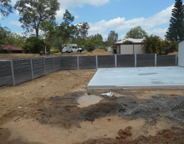 Textured Concrete Sleeper Wall Installation in Nerang, Gold Coast: A ...