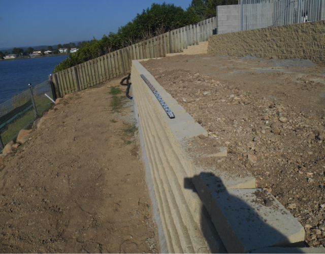 Flush Face Garden Wall Installation for Burleigh Waters Renovation ...
