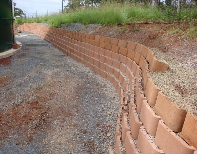 Terrace and Besser Block Retaining Walls for New Cedervale Reservoir ...