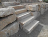 Random Sandstone Boulder Wall with Carved Steps Installation – Gold ...